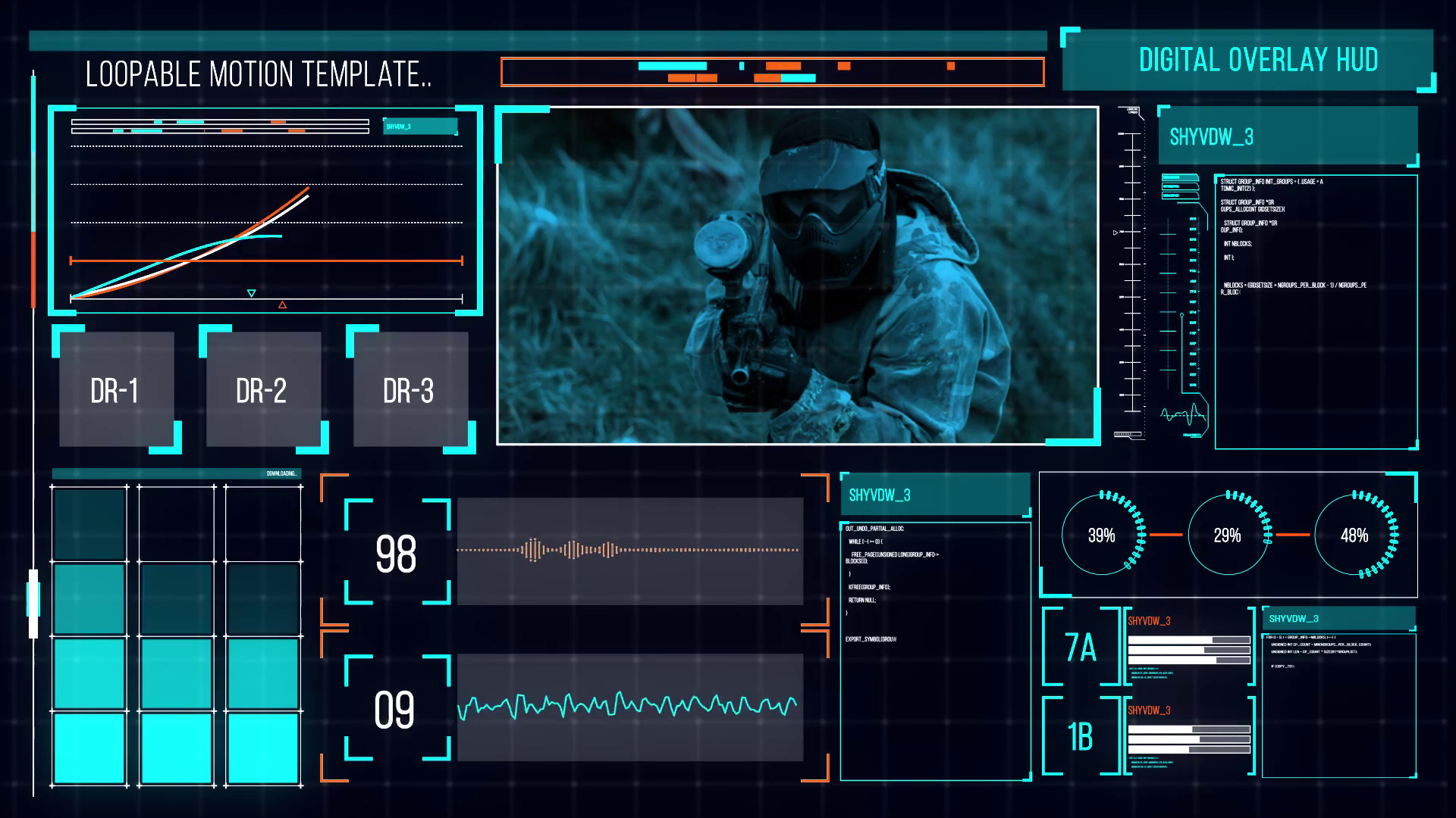 Loopable Digital Interface Overlay Template SBV-346765348 - Storyblocks