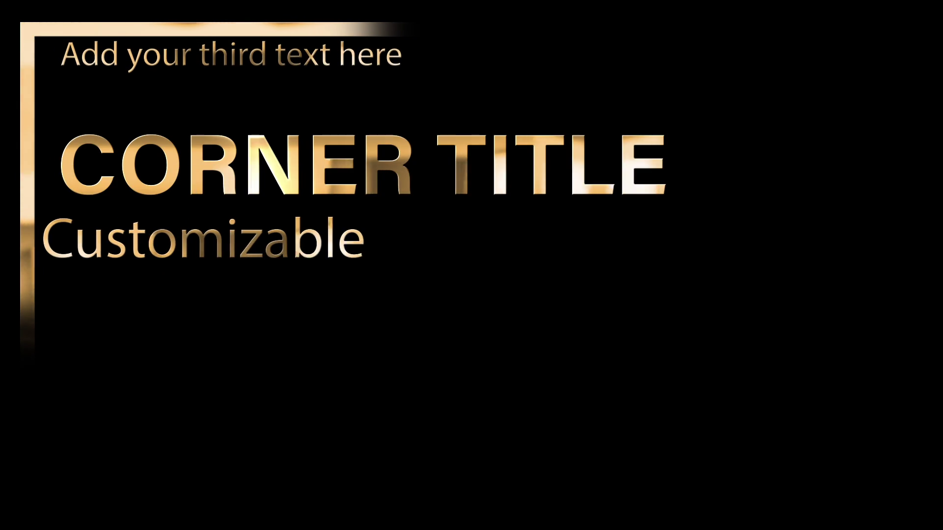 Elegant Chrome Corner Titles Template SBV-346779991 - Storyblocks