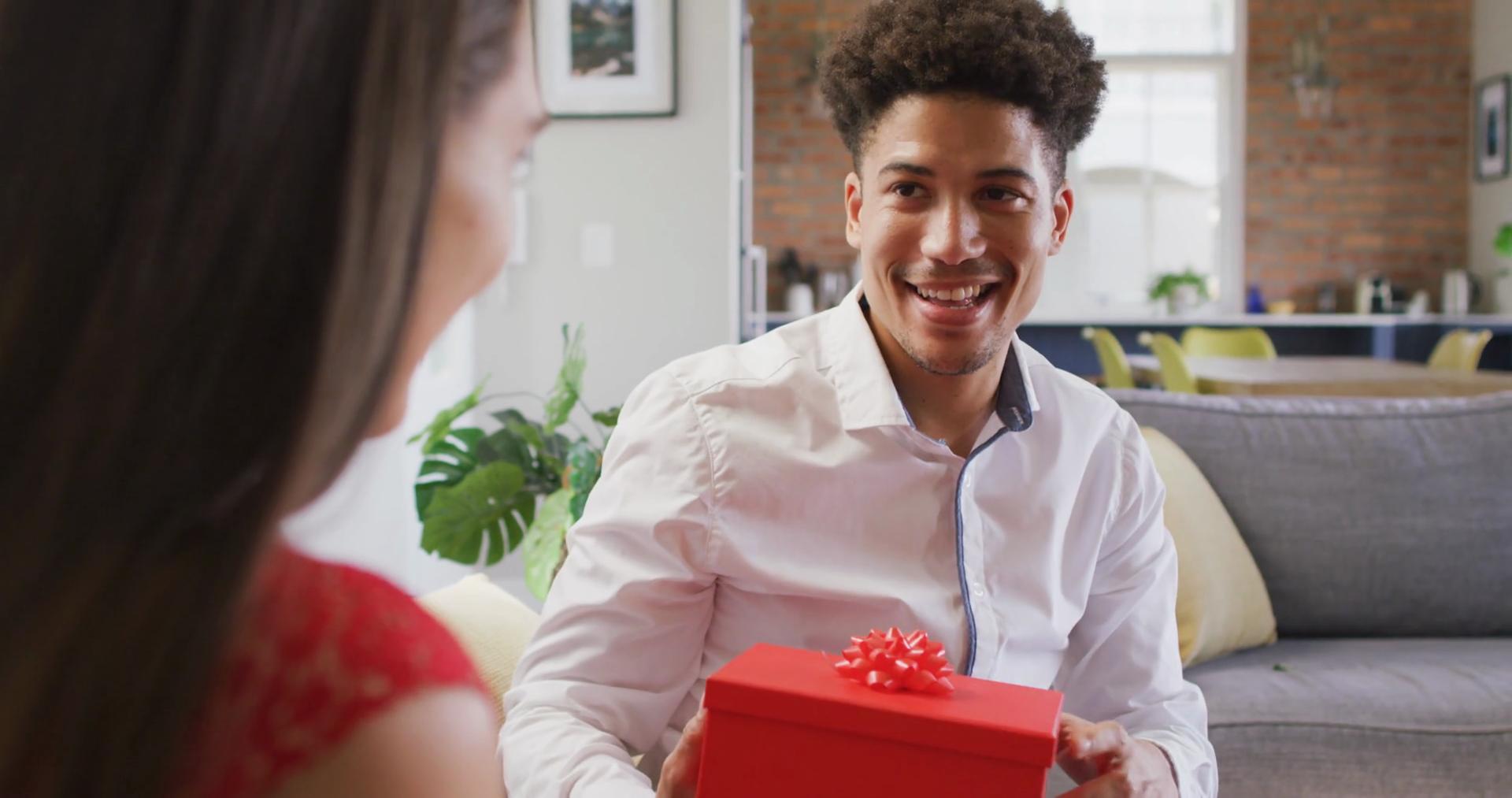 Happy Biracial Couple Celebrating Stock Footage SBV-348458053 - Storyblocks