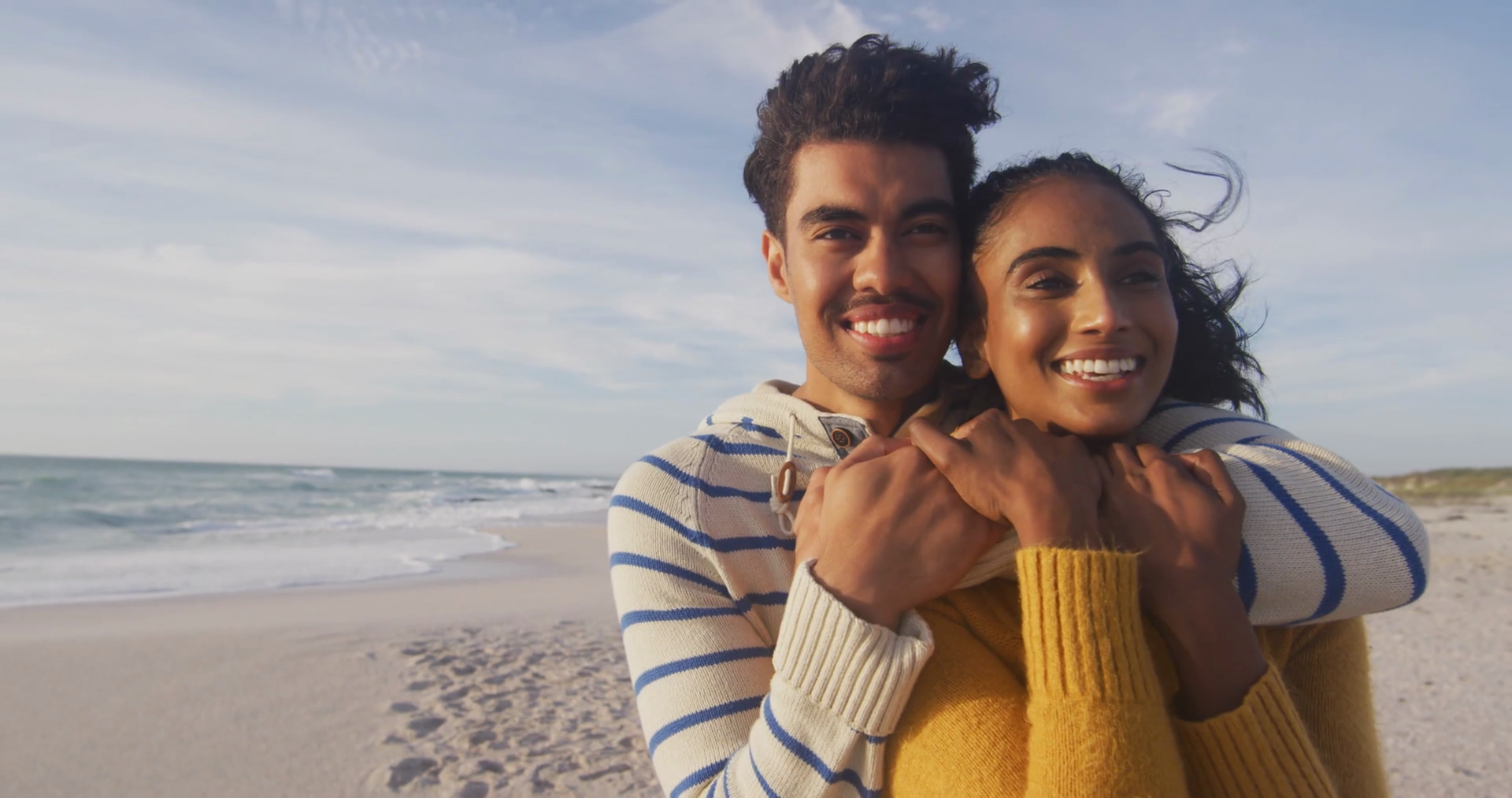 Portrait Of Happy Hispanic Couple Standing Stock Footage SBV-347798637 - Storyblocks