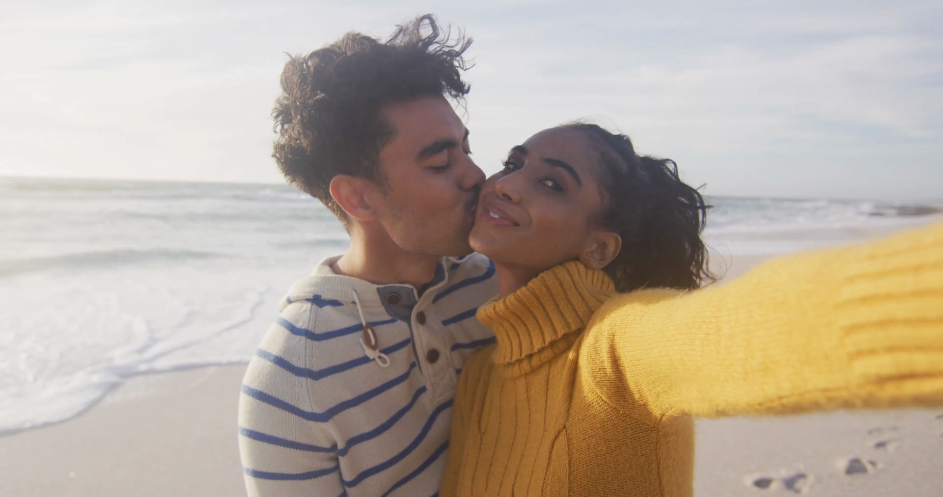 Portrait Of Happy Hispanic Couple Standing Stock Footage SBV-347810074 ...
