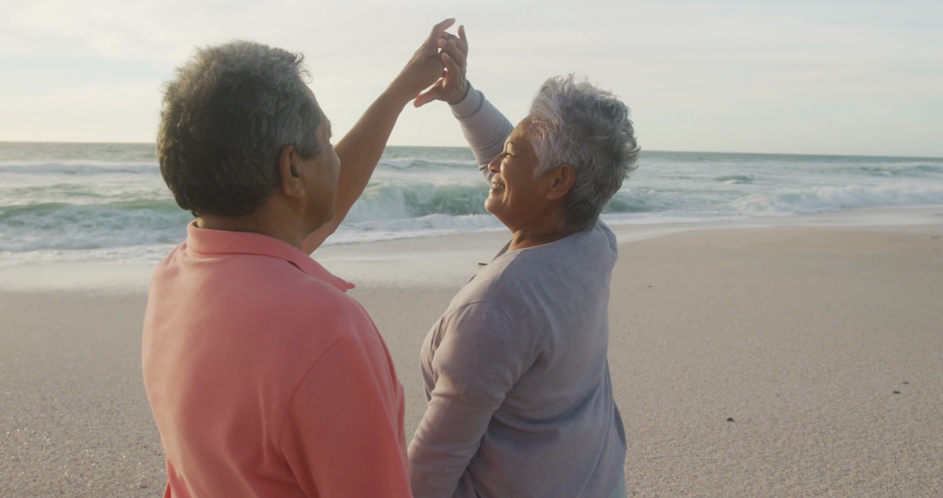Happy Hispanic Senior Couple Dancing On Stock Footage SBV-347810415 ...