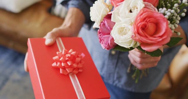 Husband Giving Gift Stock Footage: Royalty-Free Video Clips - Storyblocks