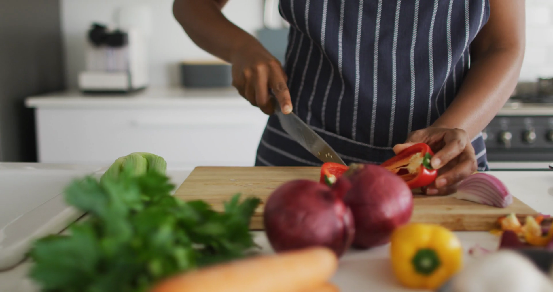 Mid Section Of African American Woman Stock Footage SBV-348517418 ...