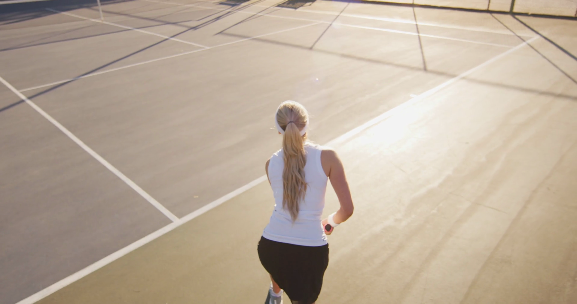 Video Of Back Of Caucasian Female Tennis Stock Footage SBV-348604099 ...