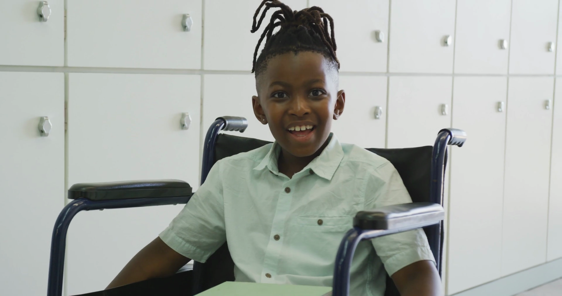 Video Of Happy Disabled African American Boy Stock Footage SBV ...