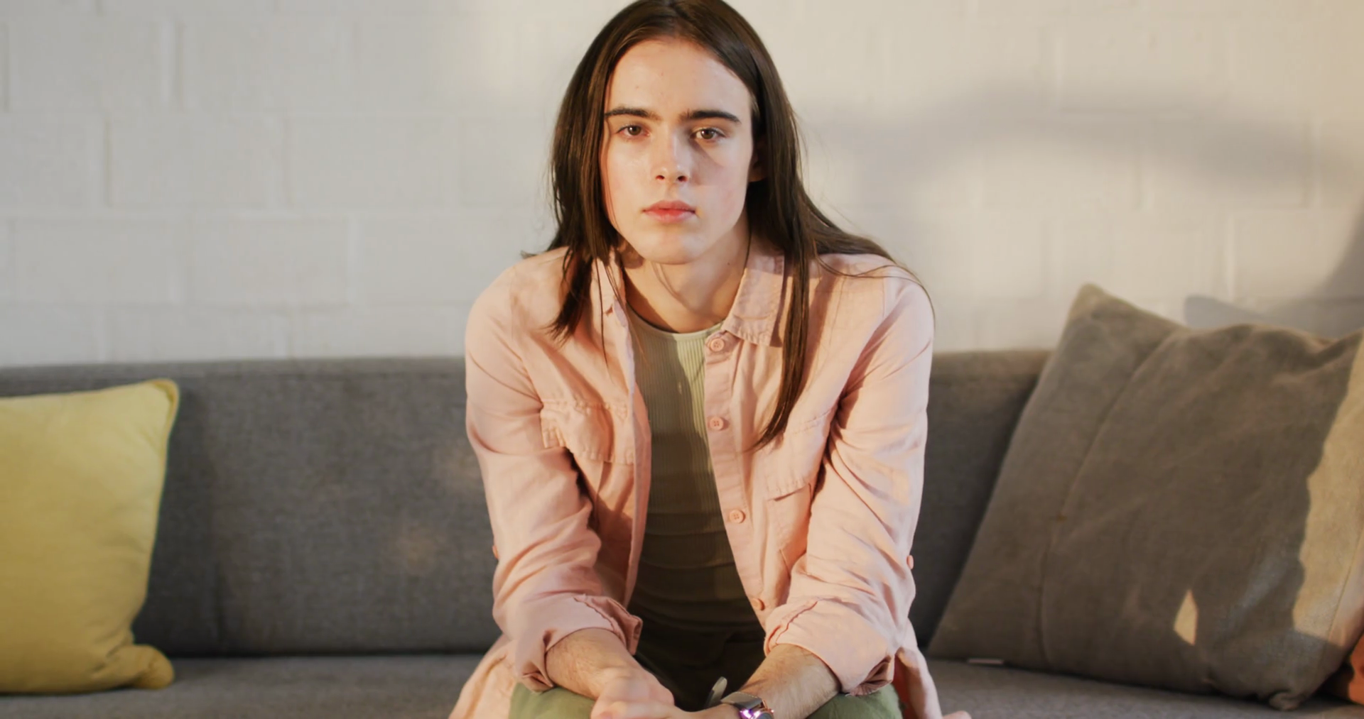 Portrait Of Caucasian Non-binary Transgender Stock Footage SBV ...