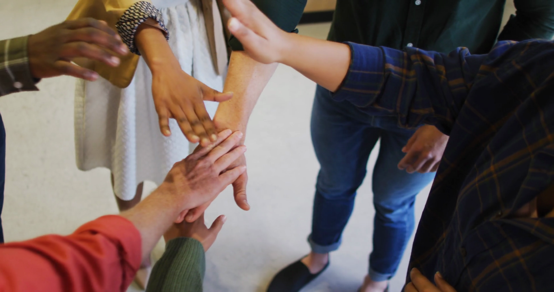 Diverse Business People Teaming Up With Stock Footage SBV-348458920 ...