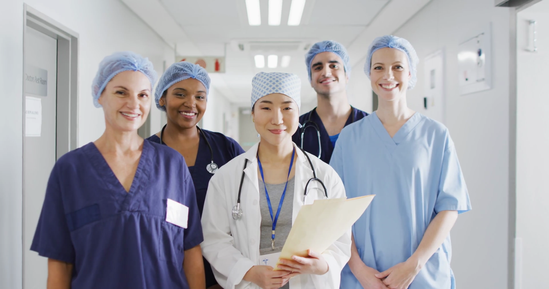 Video Of Diverse Group Of Happy Medical Stock Footage SBV-348607529 ...