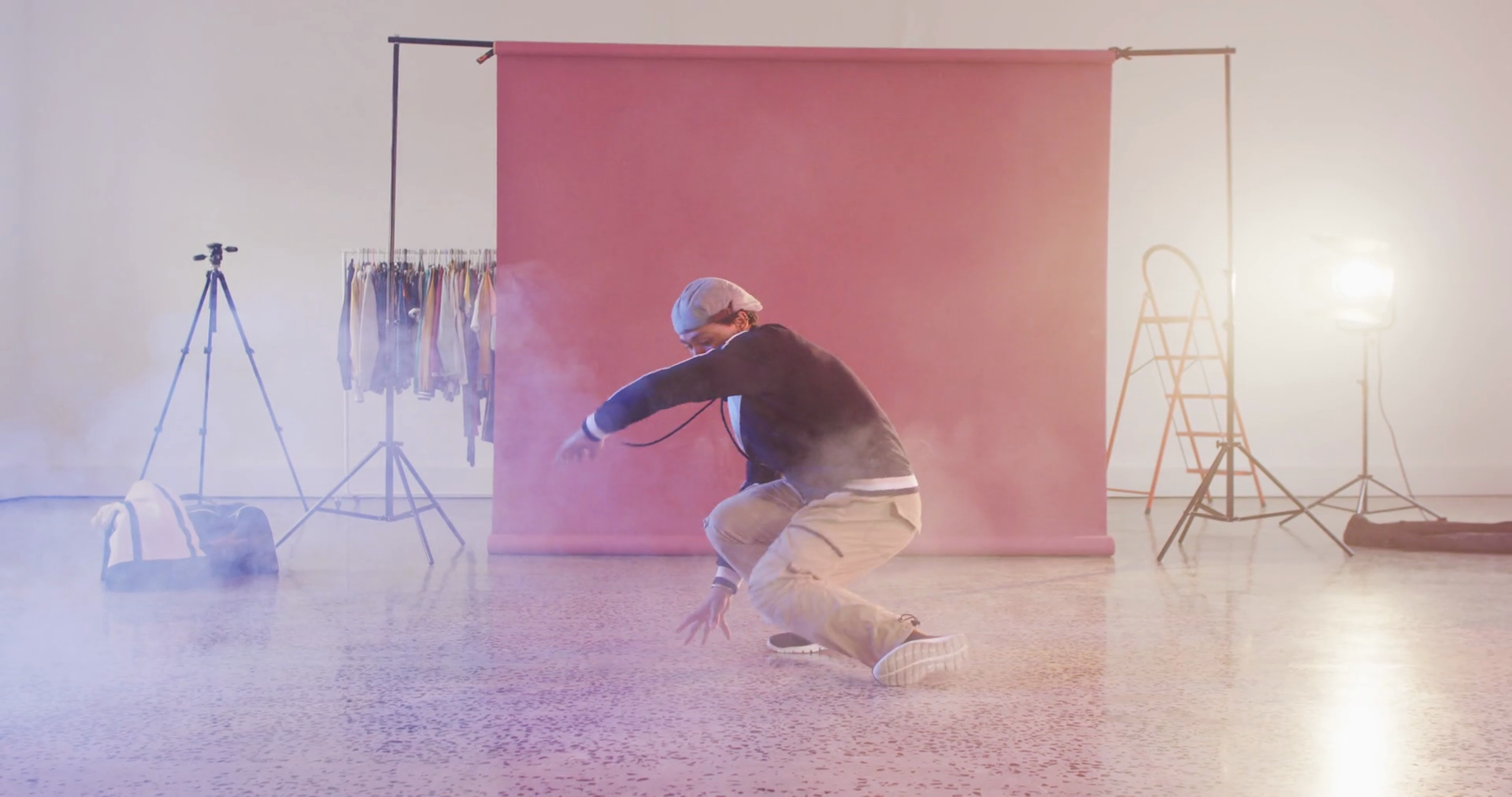 Happy Biracial Male Dancer Dancing Alone In Stock Footage SBV-348498333 ...