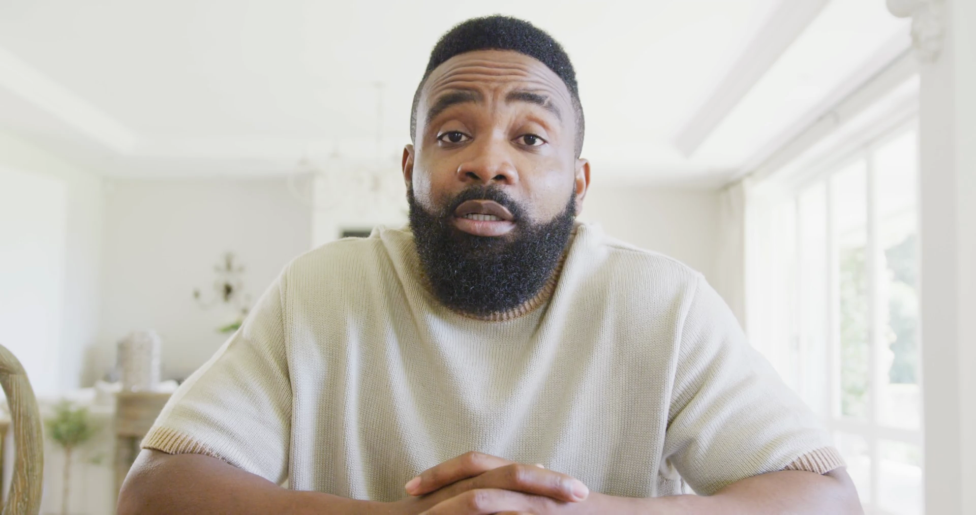 Happy African American Man Having Video Call Stock Footage SBV ...