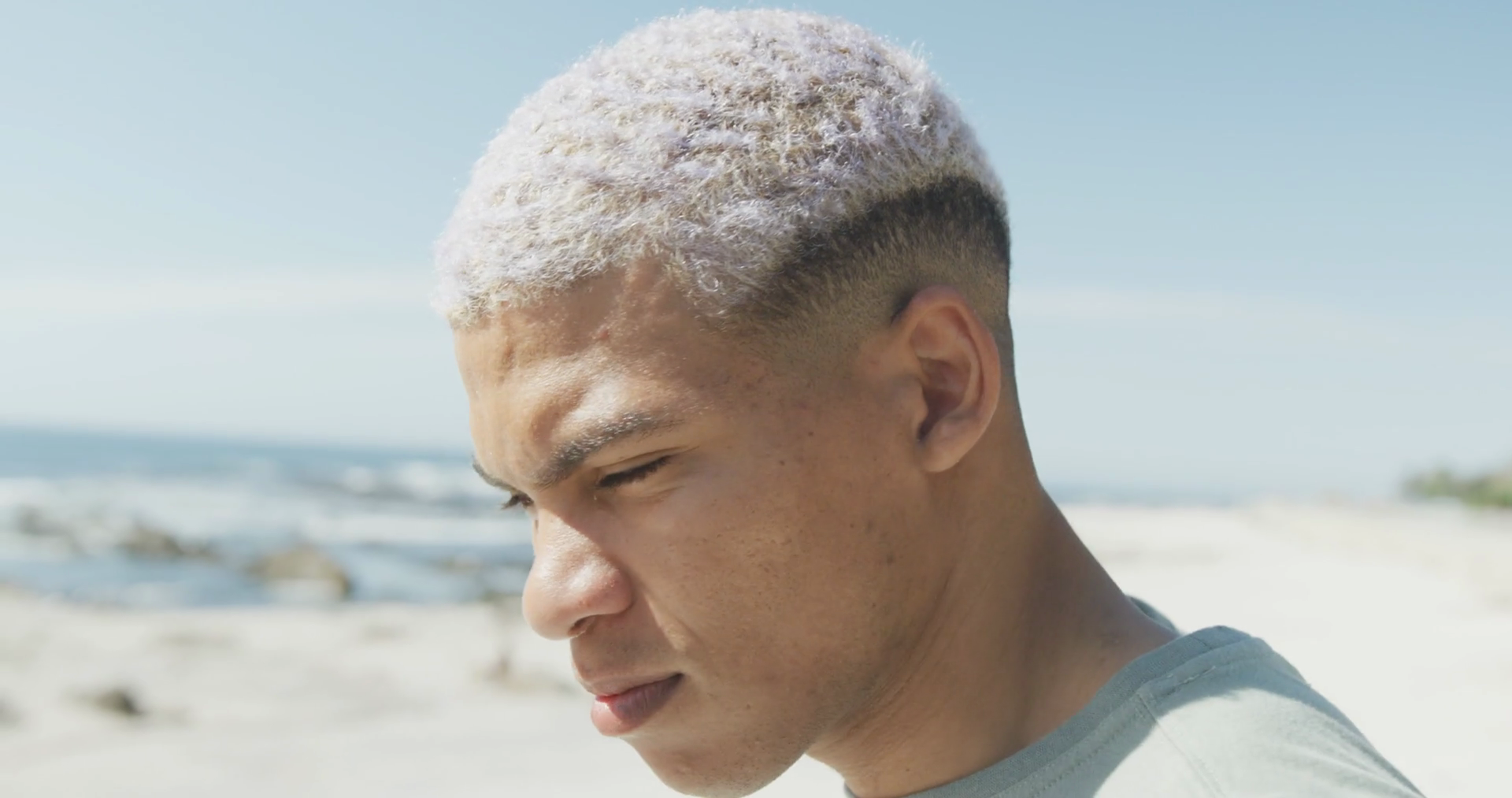 Portrait Of Happy Biracial Man Smiling At Stock Footage SBV-348422562 ...