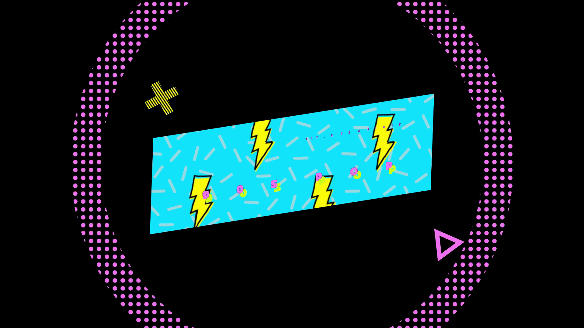 90 S Pop Title Animation Template SBV-338823505 - Storyblocks
