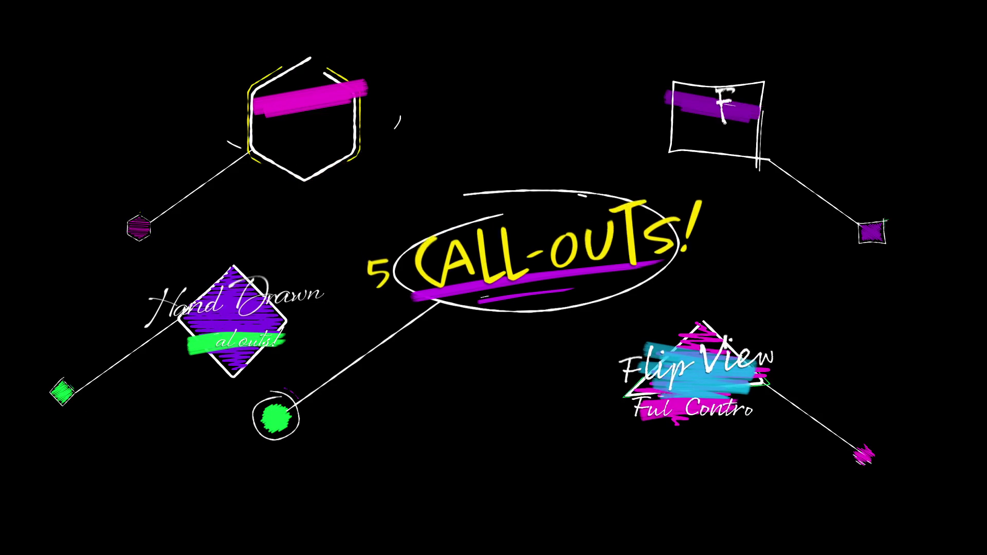 Colourful Callouts Animation 01:00 SBV-338942148 - Storyblocks