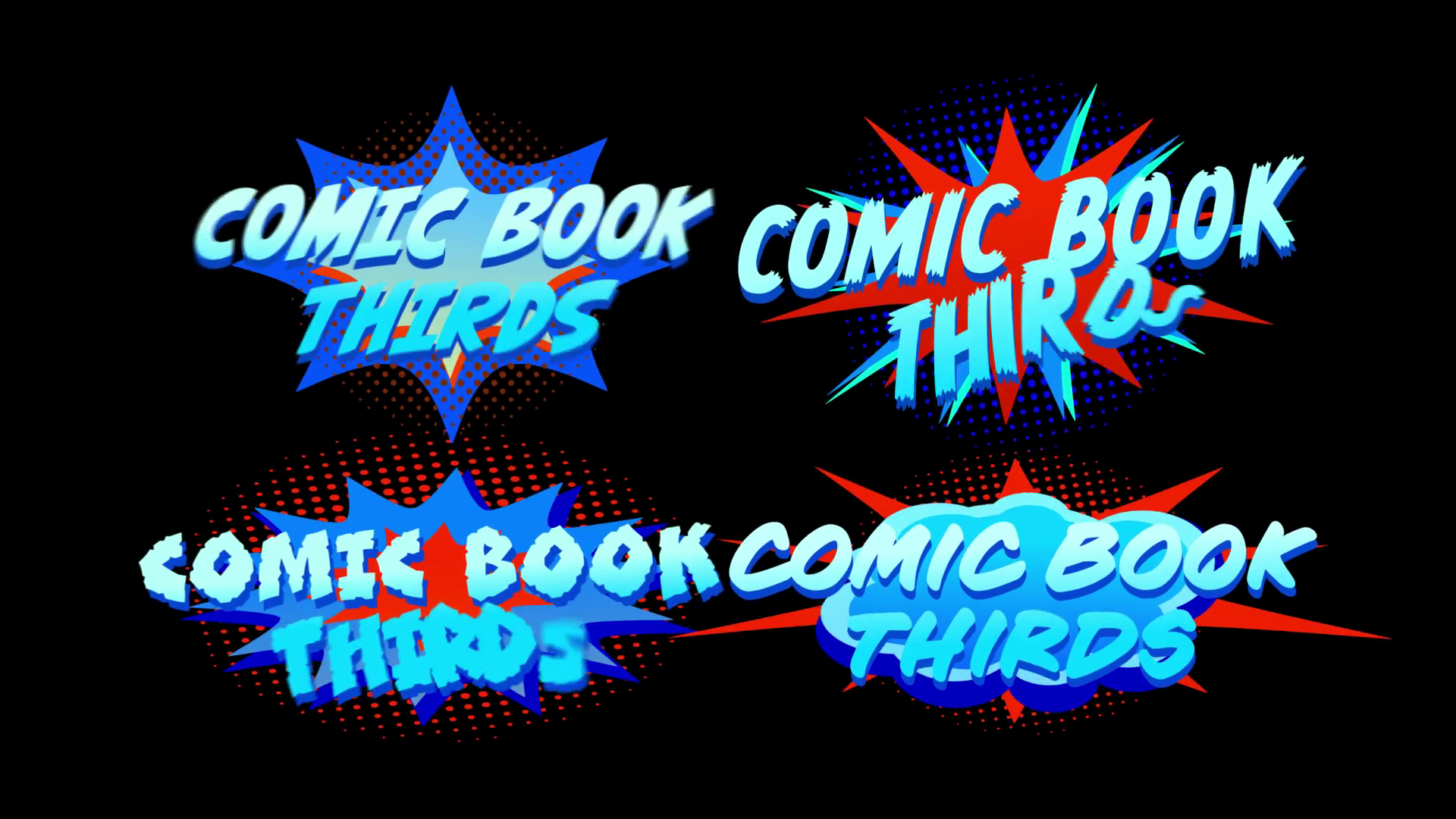 Comic Book Thirds Template SBV-338960472 - Storyblocks