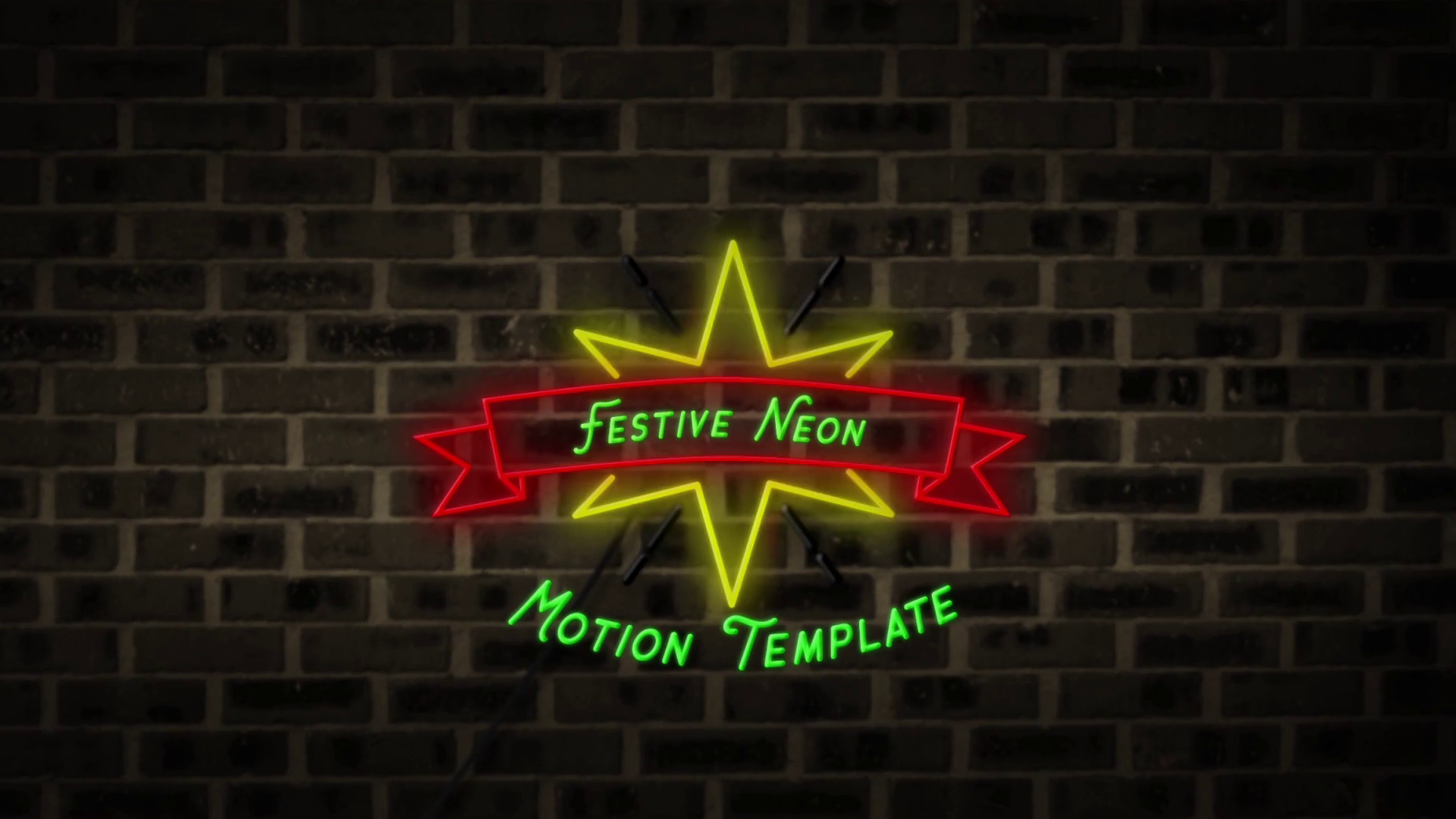 Festive Neon Titles Template SBV-338823923 - Storyblocks