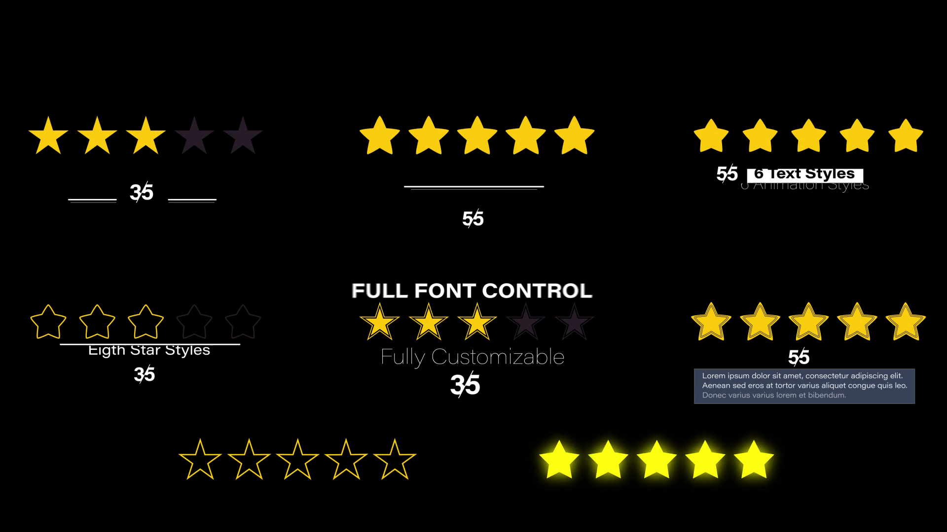 Five Star Review animation 00:54 SBV-339002312 - Storyblocks