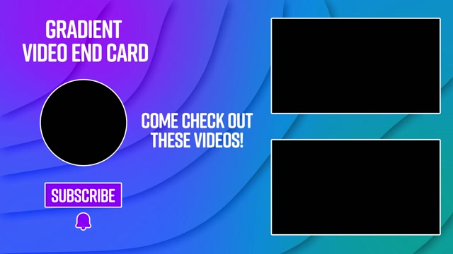 Royalty-Free End Card Templates - Storyblocks