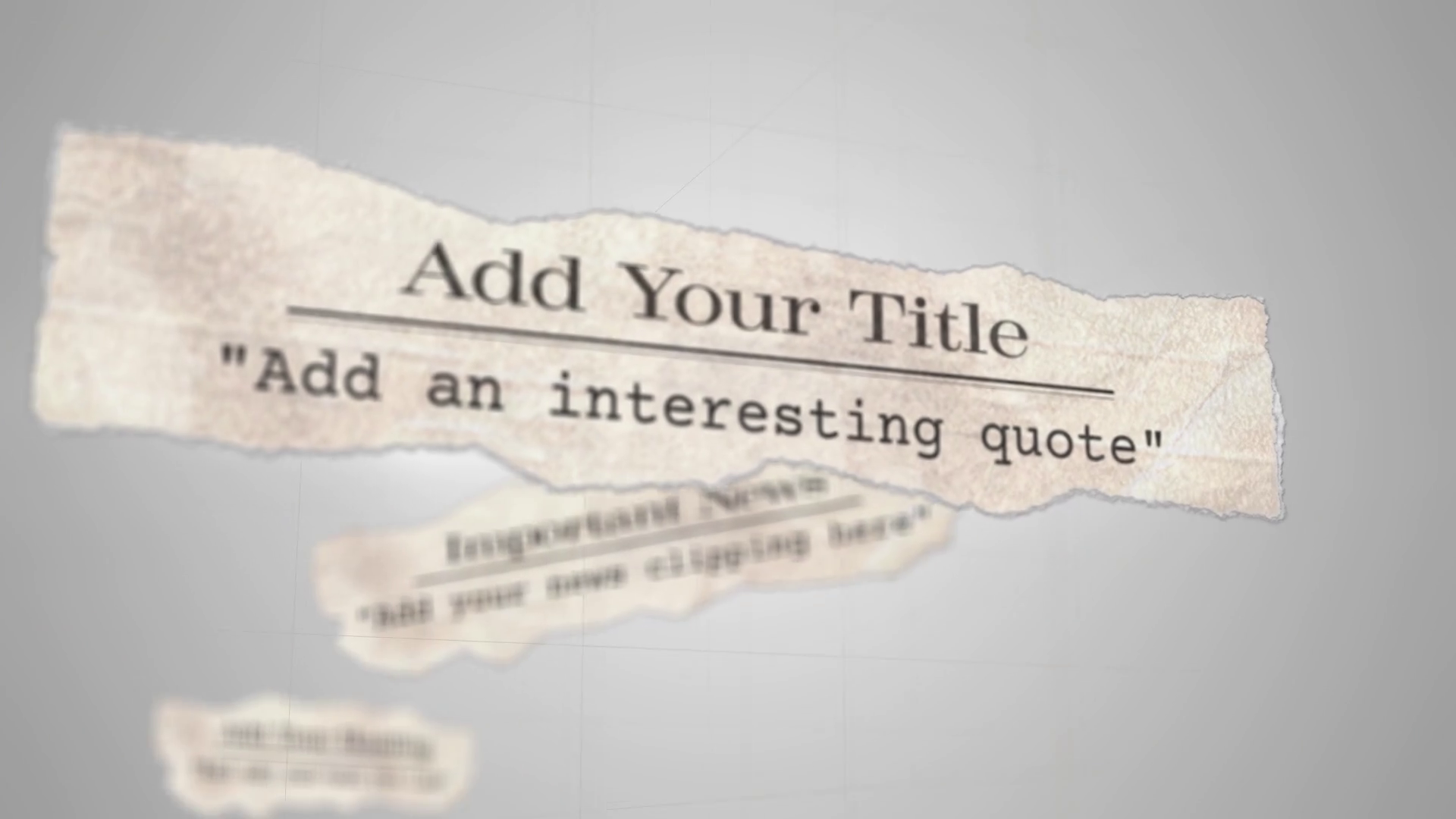 Newspaper Clippings Template SBV-338823926 - Storyblocks