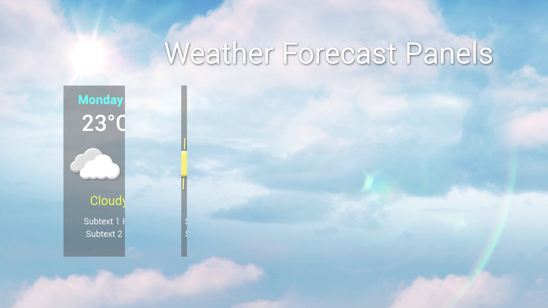 Weather Forecast Panels Template SBV-338823694 - Storyblocks