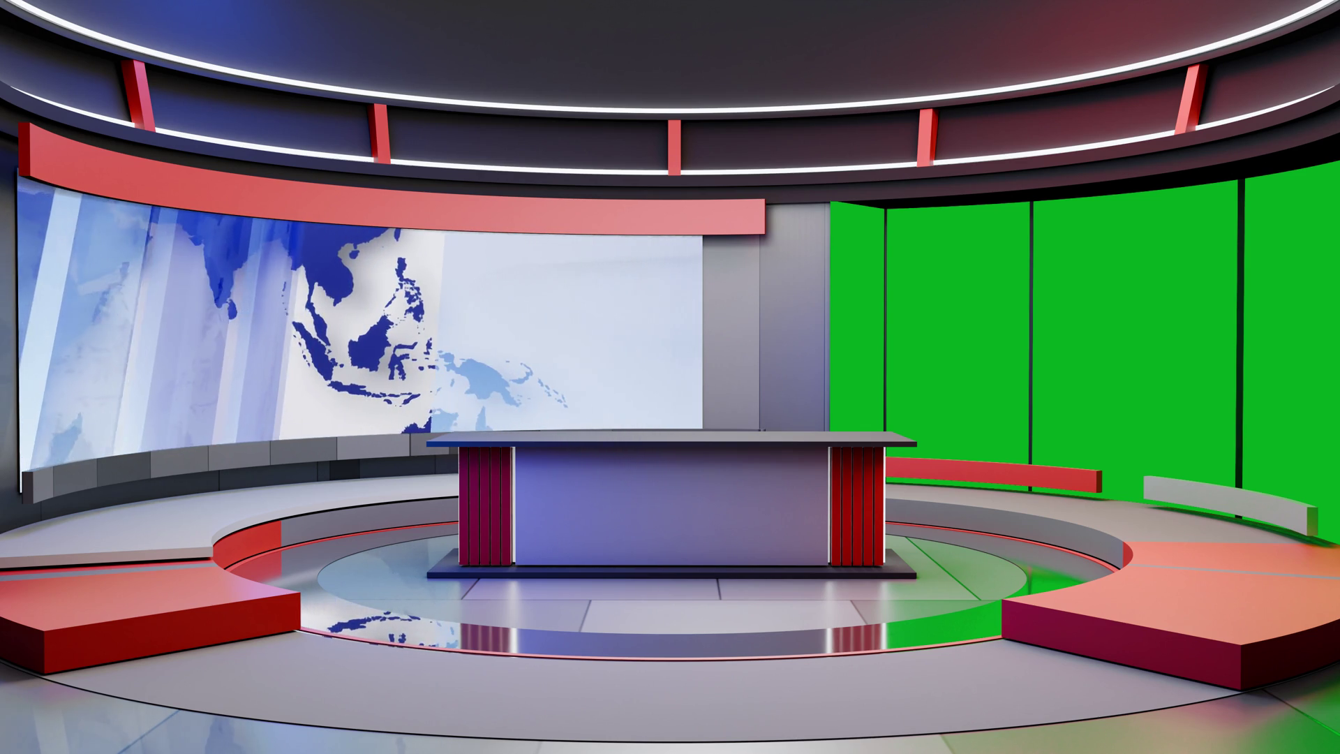 3 D Virtual News Studio Ab 0013 Background Stock Motion Graphics SBV-351970079 - Storyblocks