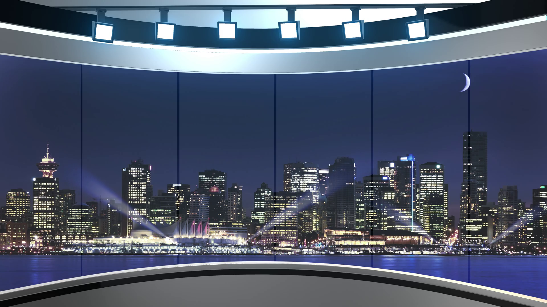 3 D Virtual News Studio Background Loop 30 Stock Motion Graphics SBV ...