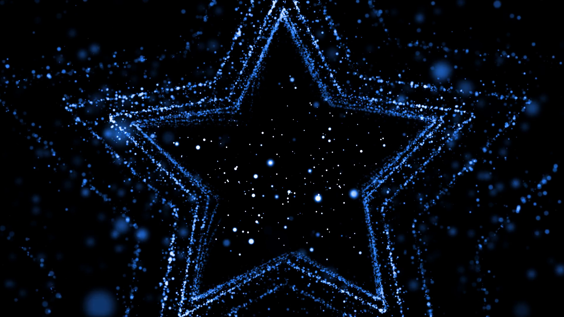 Blue Shimmering Particles Forming Star Stock Motion Graphics SBV ...