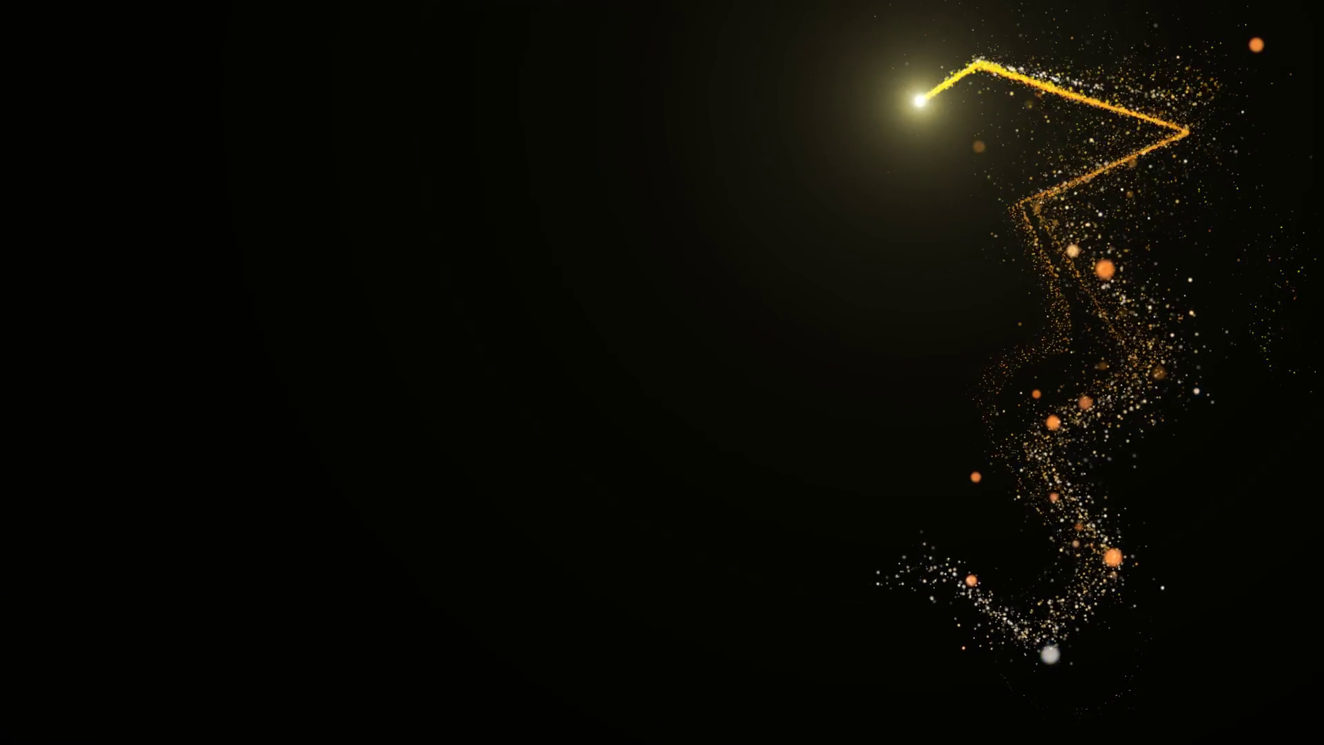 Flight Of Gold Bokeh Sparkling Particles Stock Motion Graphics SBV ...