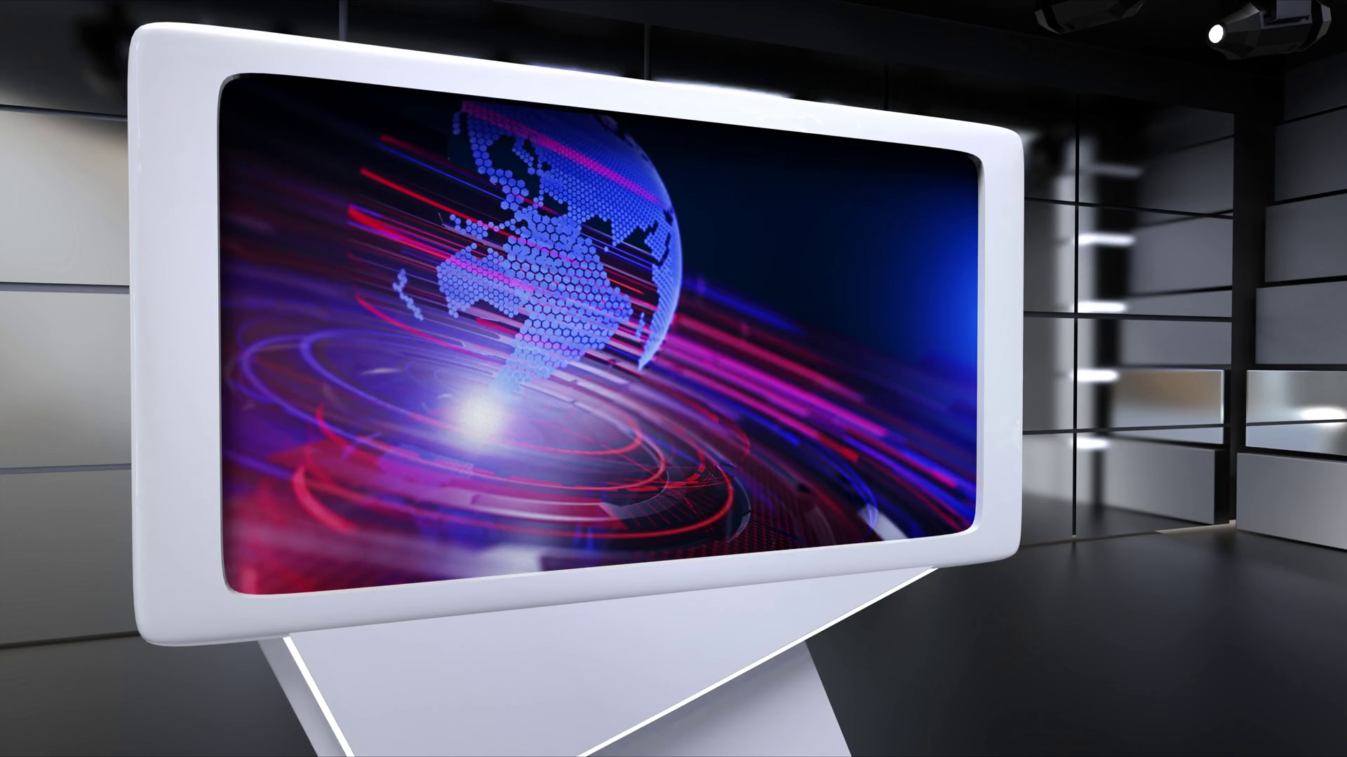 Studio Background Loop 23 Blue Globe Stock Motion Graphics SBV ...