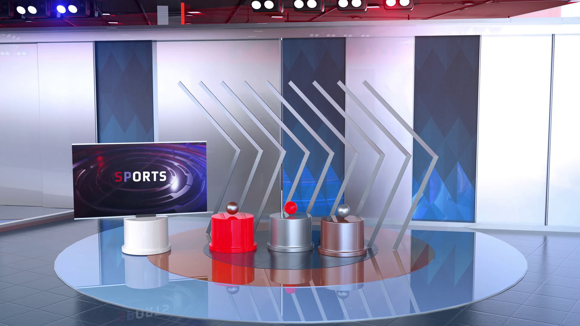 Virtual Studio Set Sports Stock Motion Graphics SBV-347365567 - Storyblocks