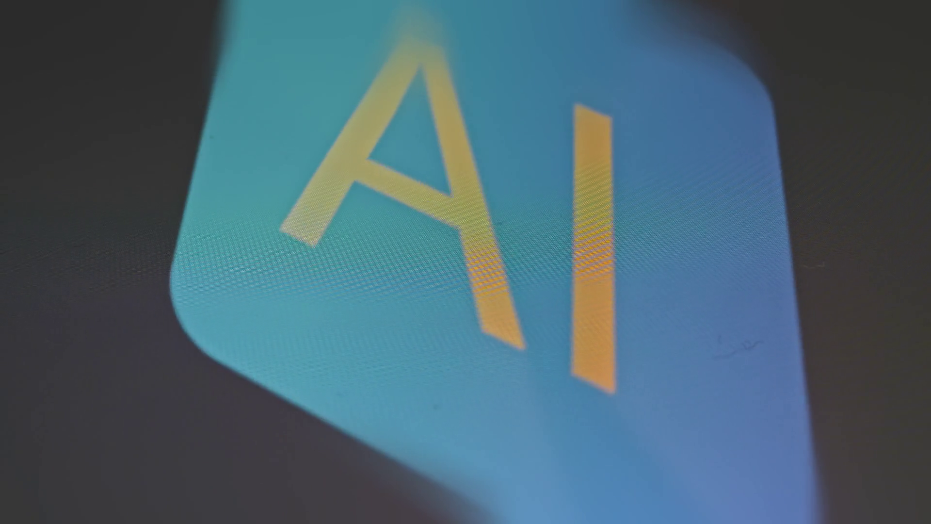 Ai Wording Graphic Presentation On Smartphone Stock Footage SBV ...