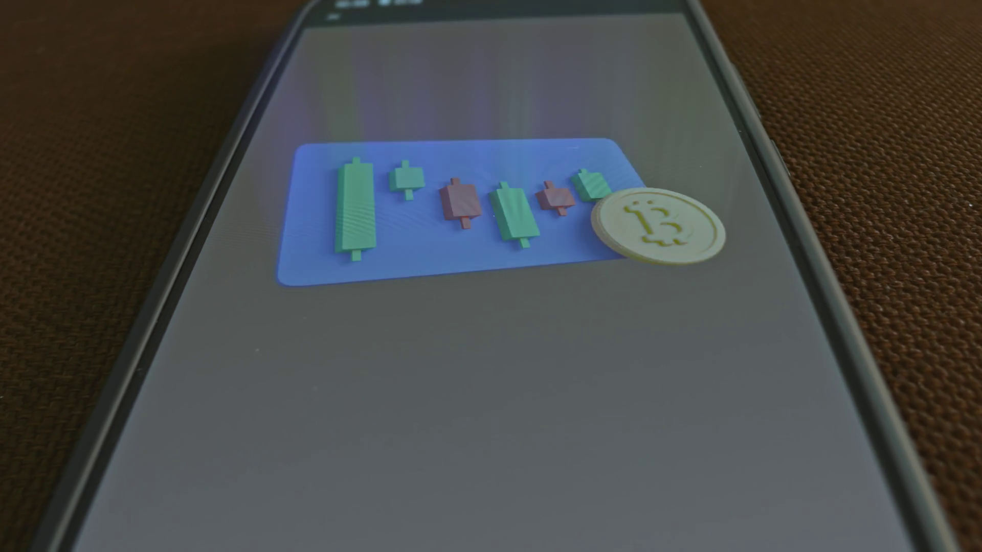 Bitcoin Chart Themed Graphic Presentation On Stock Footage SBV ...