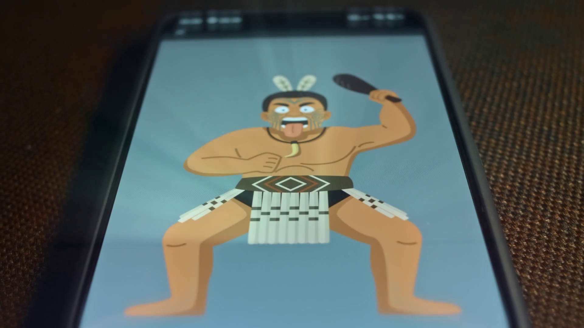 A Maori Warrior Performing Haka Dance Stock Footage SBV-352177134 ...