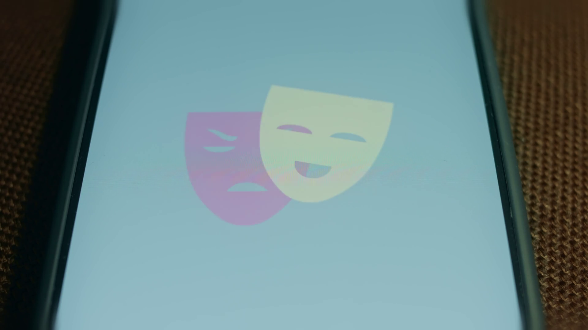 Theatre Masks Icon Angry Mask Happy Mask Stock Footage SBV-352216677 ...