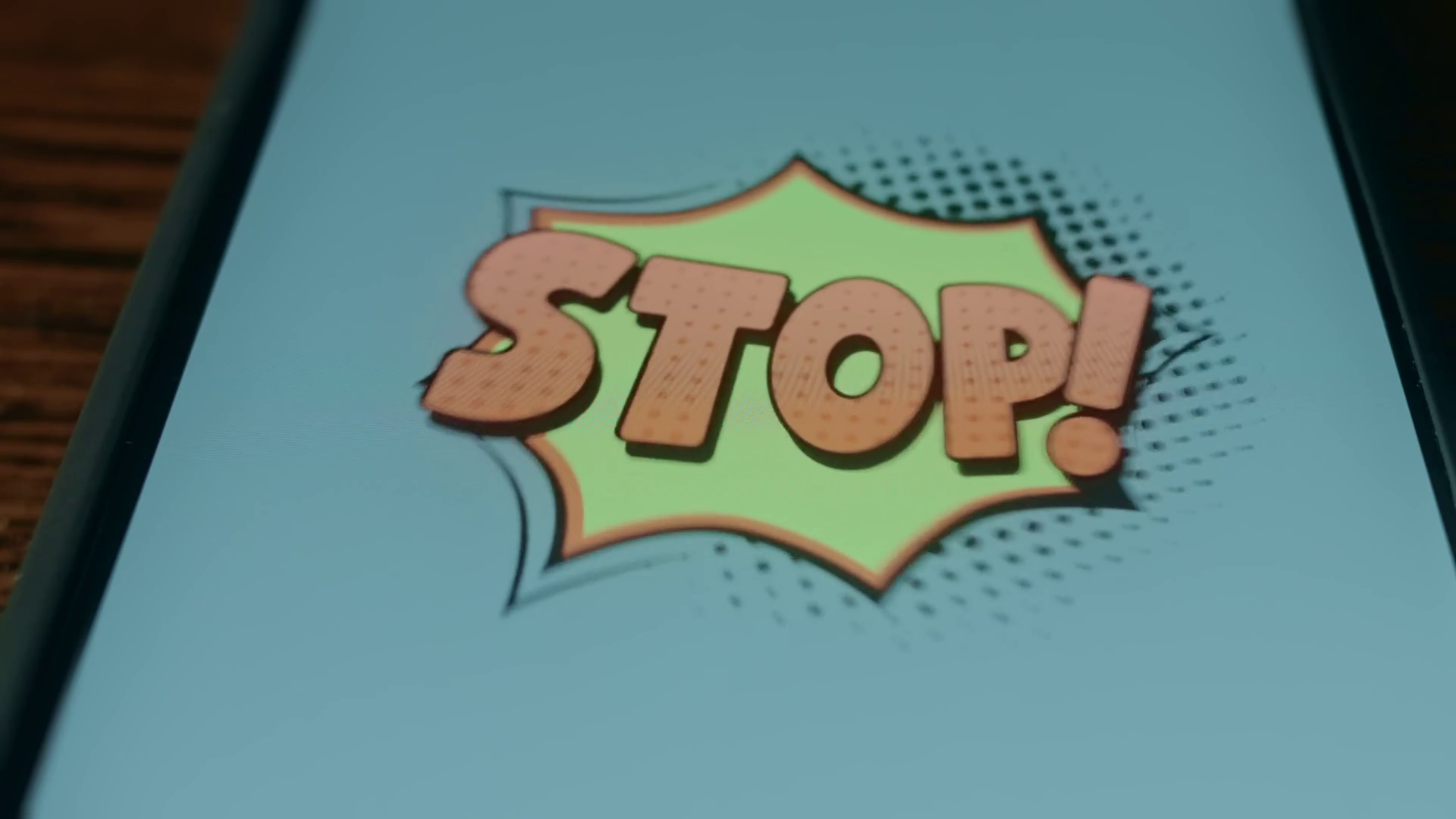 Stop Sign In Comic Speech Bubble Presentation Stock Footage SBV ...