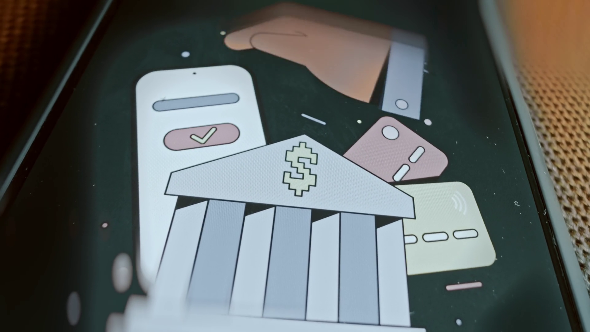 Money Transfer From Bank To Bank Card Stock Footage SBV-352510694 ...