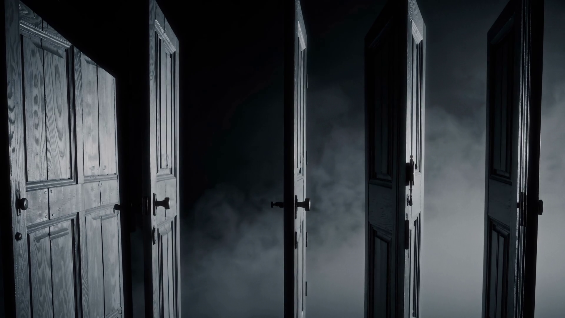 An Array Of Enigmatic Doors Rising Stock Footage SBV-351838084 ...