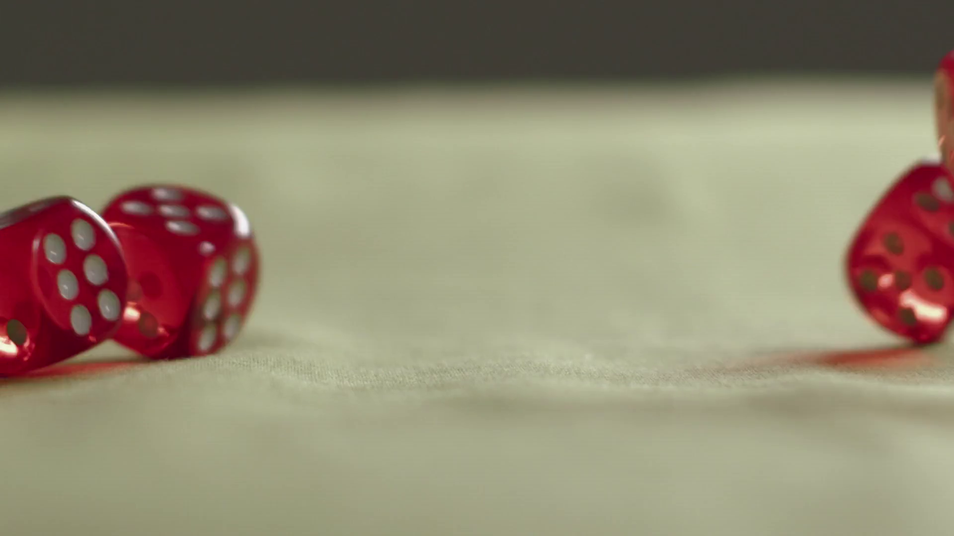 Closeup Red Dice Falling On Table Hands Stock Footage SBV-328952780 ...