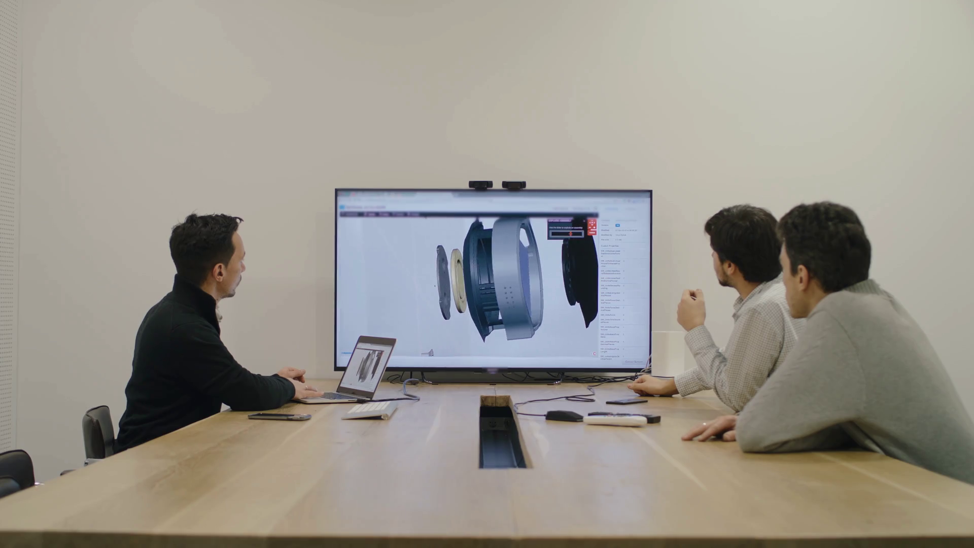 Computer Designers Work In The Office. Men Are Developing An Electronic ...