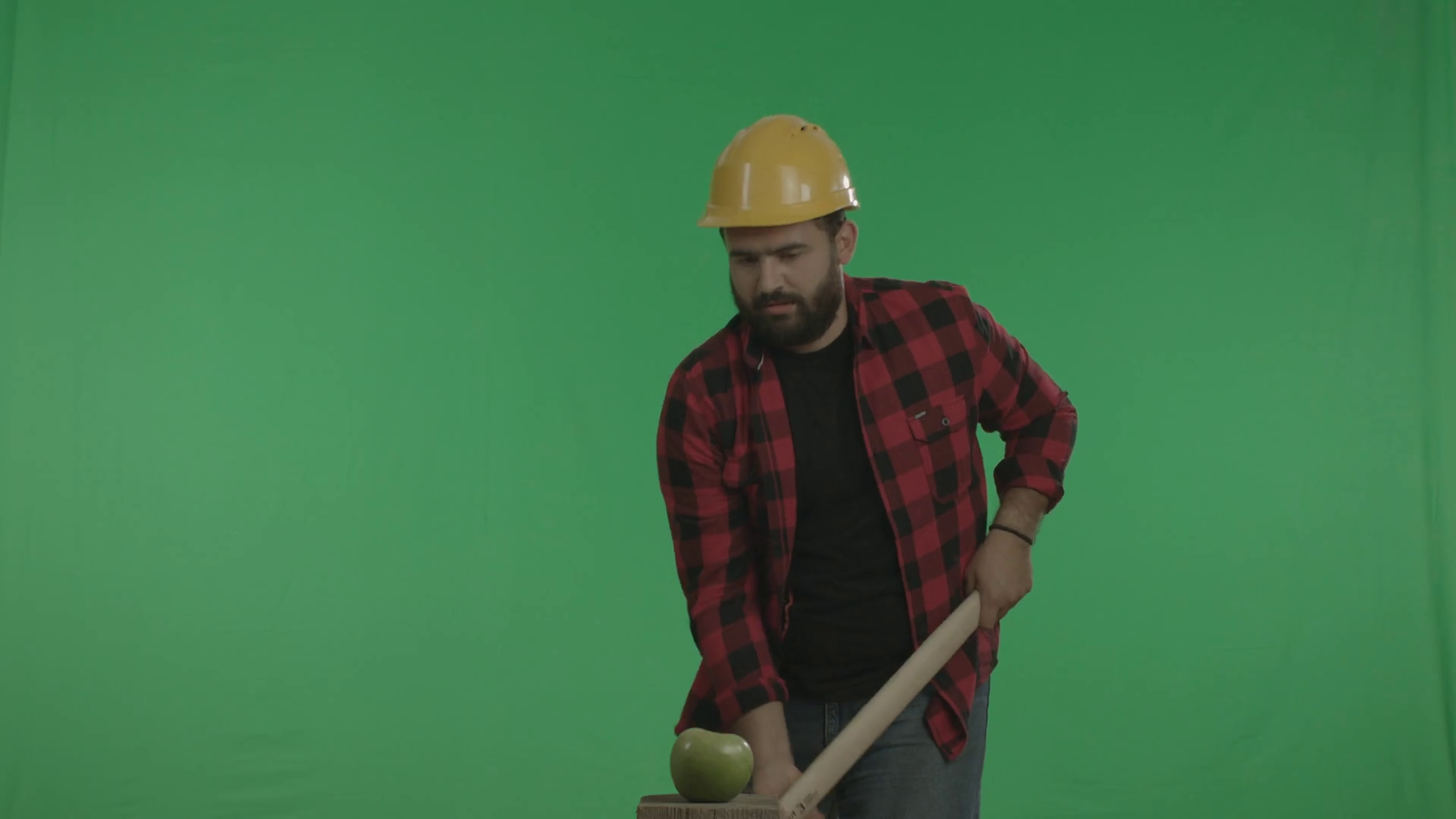 Professional Male Worker Is Crushing Apple Stock Footage SBV-337762801 ...