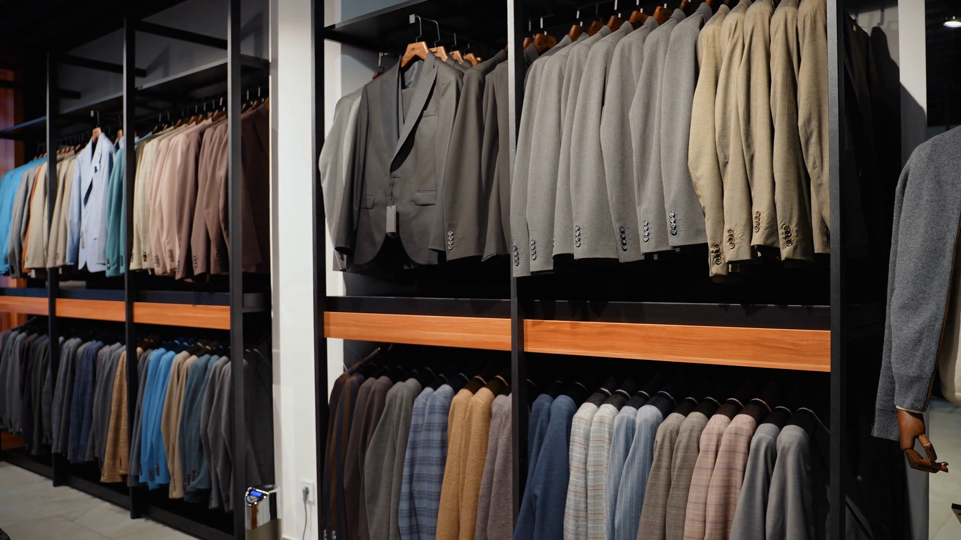 Strict Premium Expensive Luxury Suits Hang Stock Footage SBV-352993763 ...
