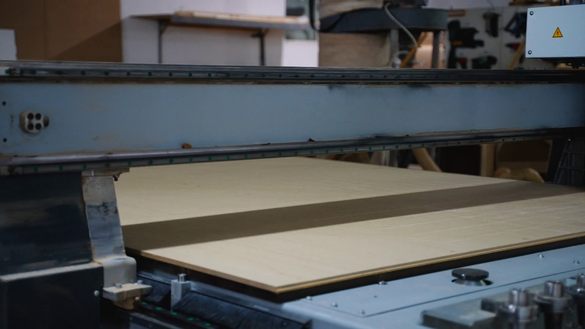 Cutting Osb Wood Panels On Cnc Machine In Stock Footage SBV-352034878 ...