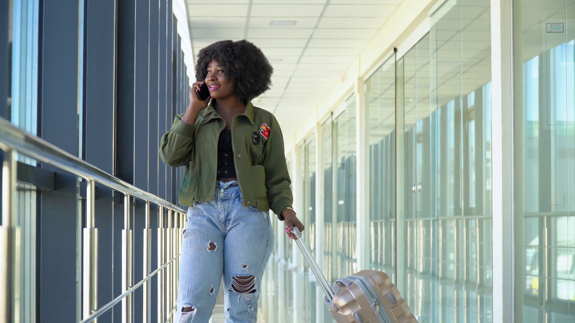 African American Girl Are Waiting To Stock Footage SBV-352069362 ...