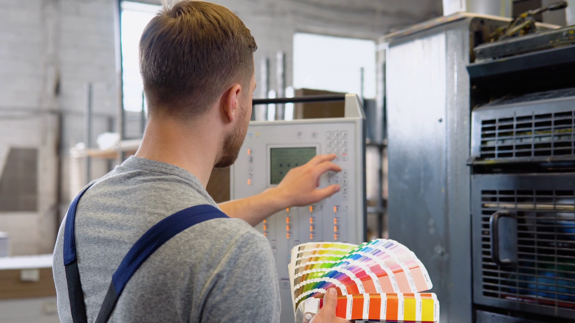 Graphic Designer Choosing Colors From Color Stock Footage SBV-352342820 ...