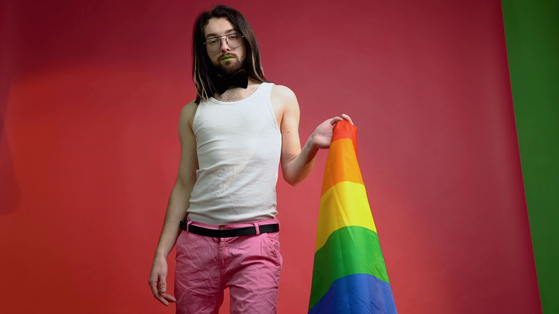 Young Activist Smiling Happy Transgender Man Stock Footage SBV ...