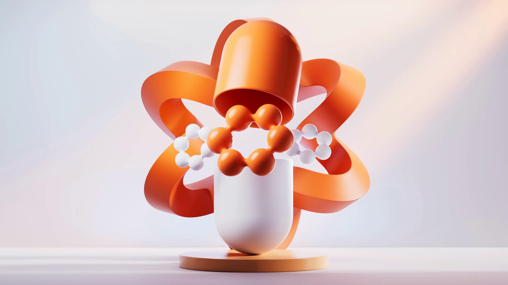 Medical Capsule With Orange Curve Frame Stock Motion Graphics SBV ...