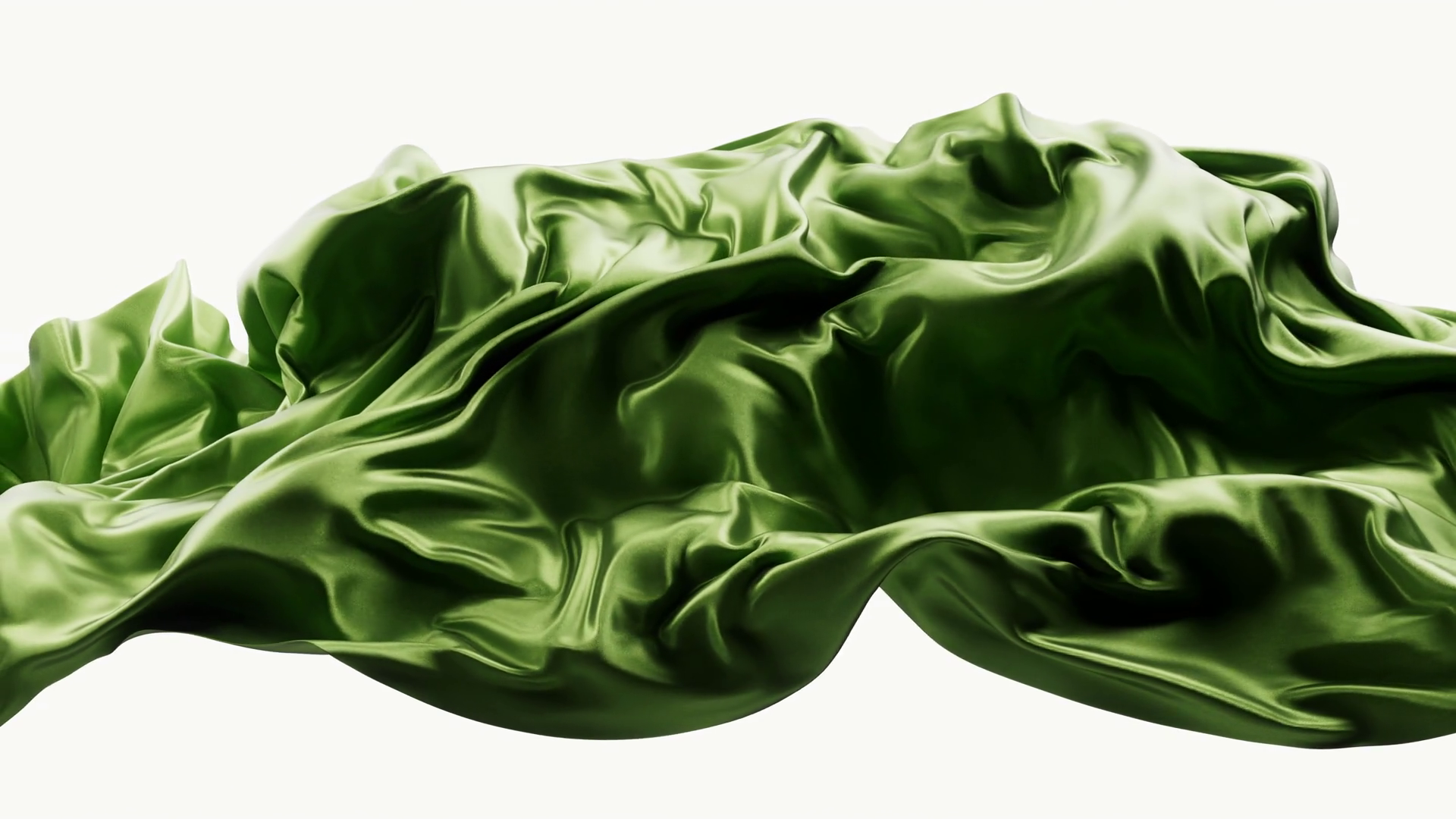 Flowing Green Wave Cloth Background 3d Stock Motion Graphics SBV-352023248 - Storyblocks