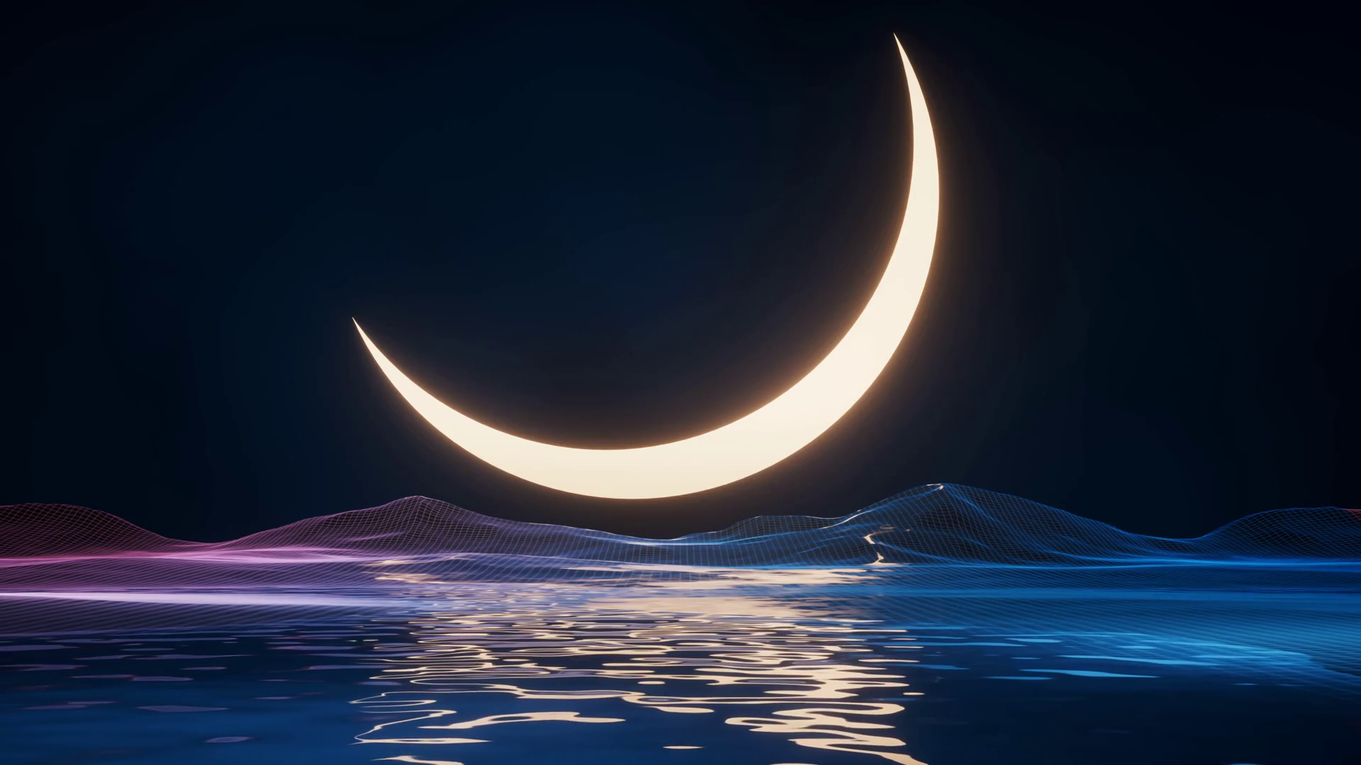Digital Space Moonlight 3d Rendering Stock Motion Graphics SBV ...