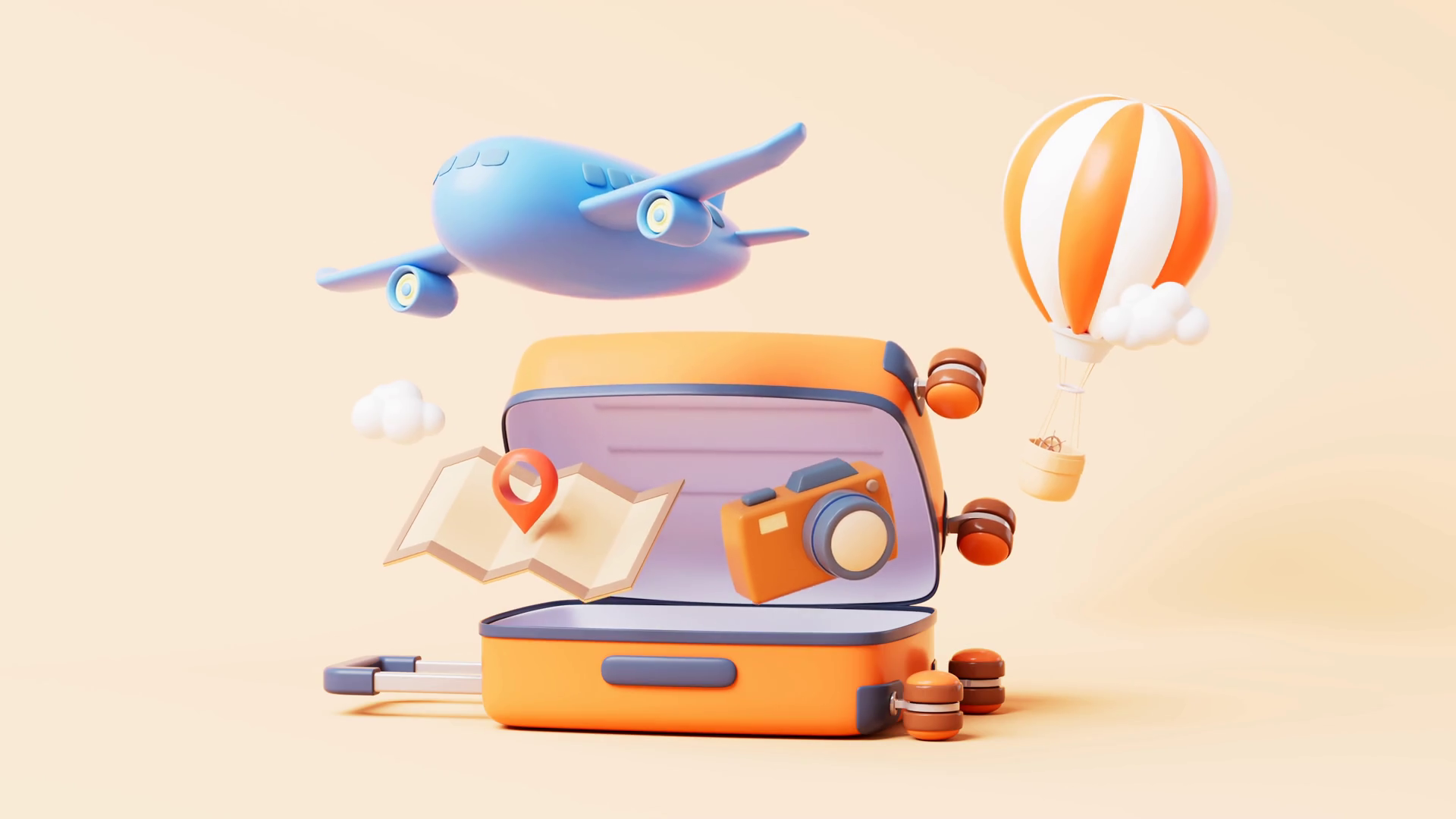 Loop Animation Of Cartoon Style Luggage With Stock Motion Graphics SBV ...