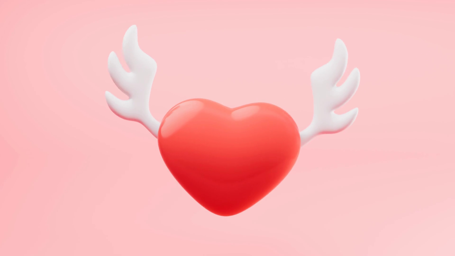 Loop Animation Of Love Heart Flying With Stock Motion Graphics SBV ...